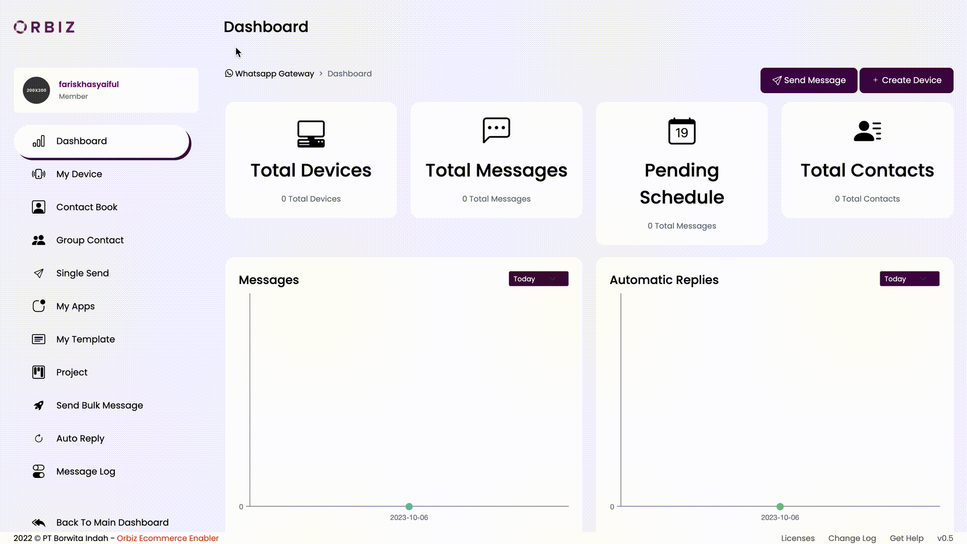 My Device | Orbiz Documentation
